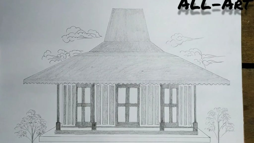15 Sketsa Rumah Adat Berbagai Daerah di Indonesia, Mudah Digambar!