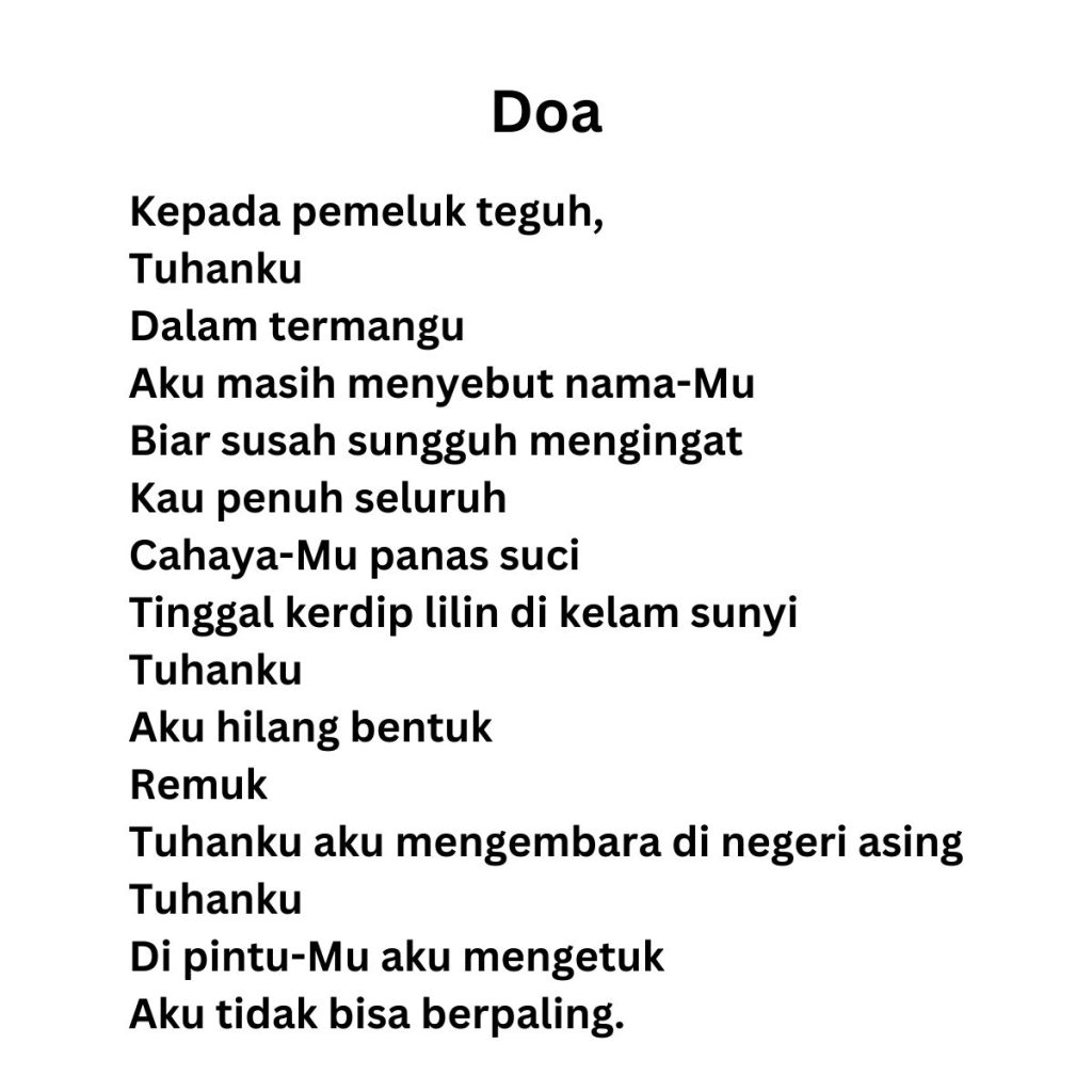25 Kumpulan Puisi Chairil Anwar yang Sarat Makna dan Menginspirasi