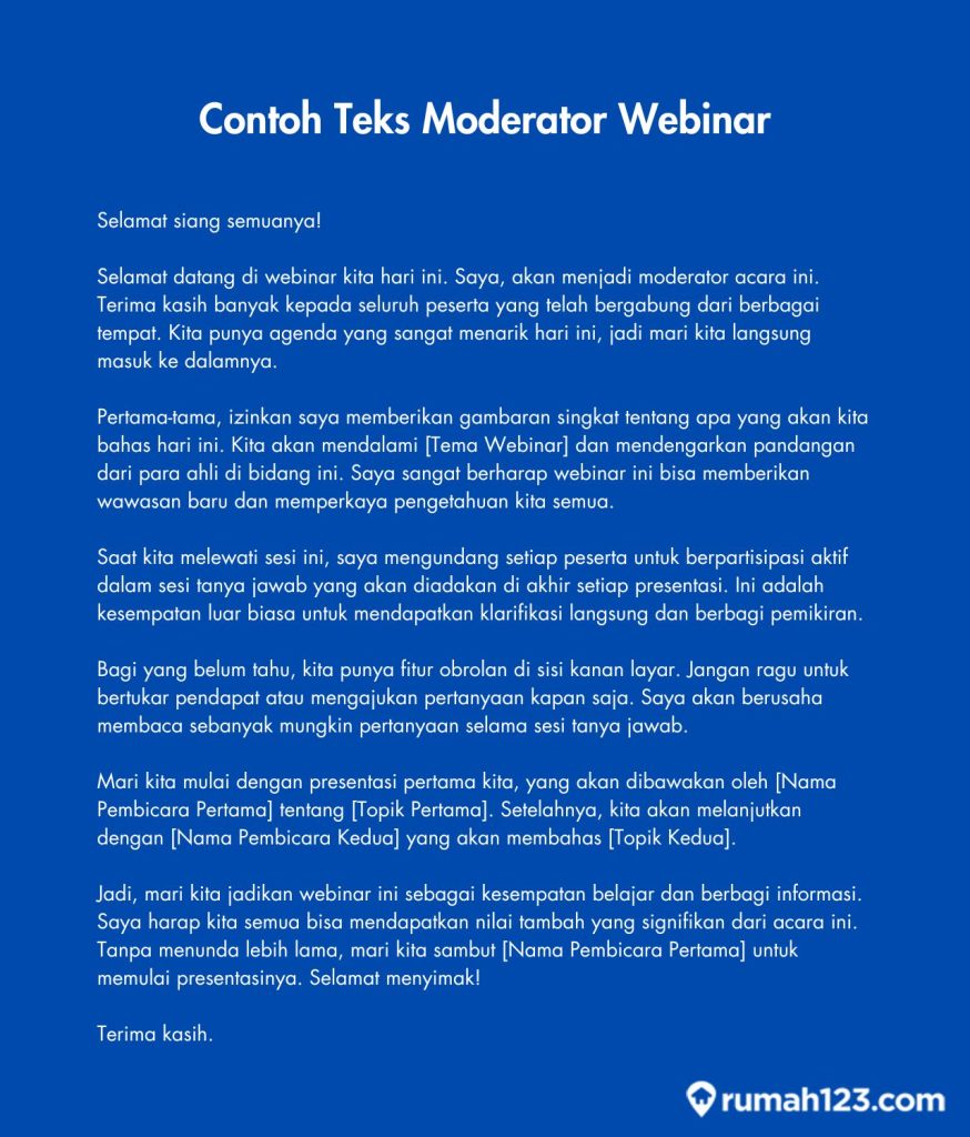 12 Contoh Teks Moderator untuk Berbagai Sesi yang Baik dan Benar
