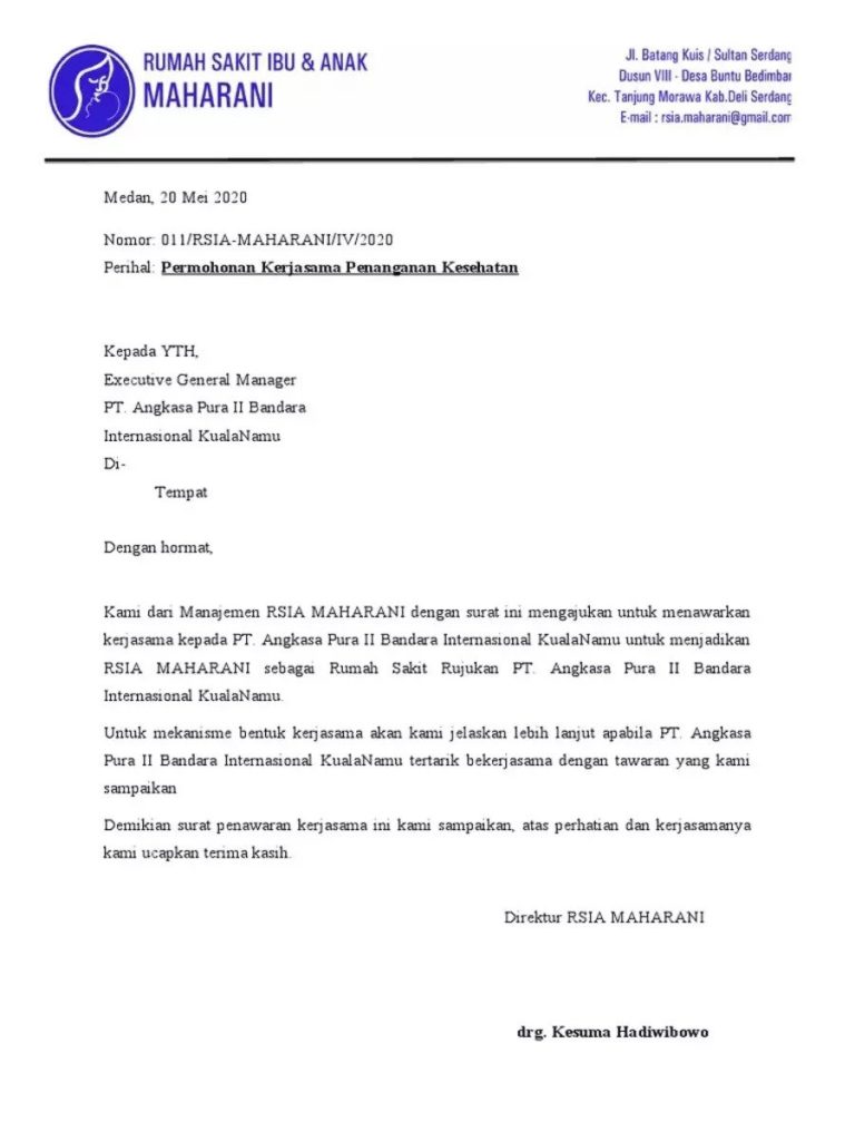 9 Contoh Surat Penawaran Kerjasama Sesuai Tujuannya