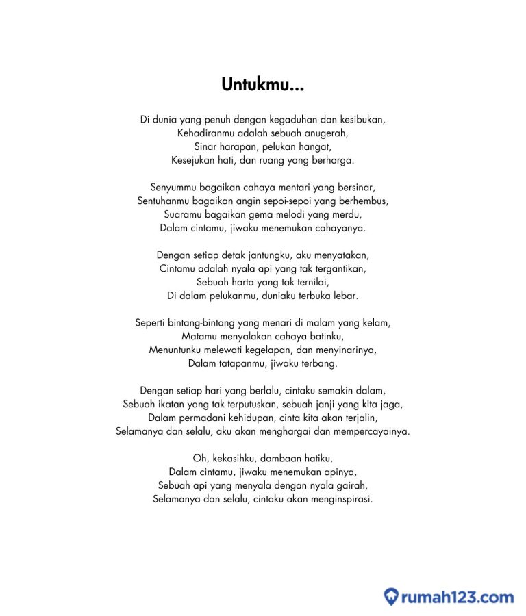 23 Puisi buat Pacar Tersayang yang Romantis dan Menyentuh Hati