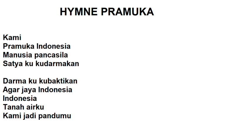 Lirik Lagu Hymne Pramuka Ciptaan Husein Mutahar dan Maknanya