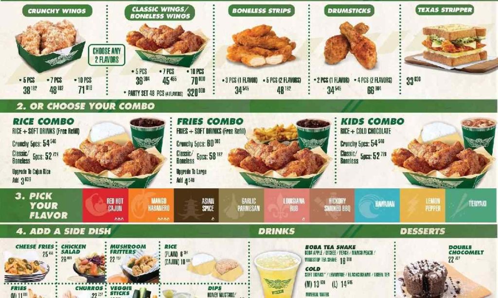 Menu Wingstop Indonesia Dilengkapi Harga & Menu Favorit