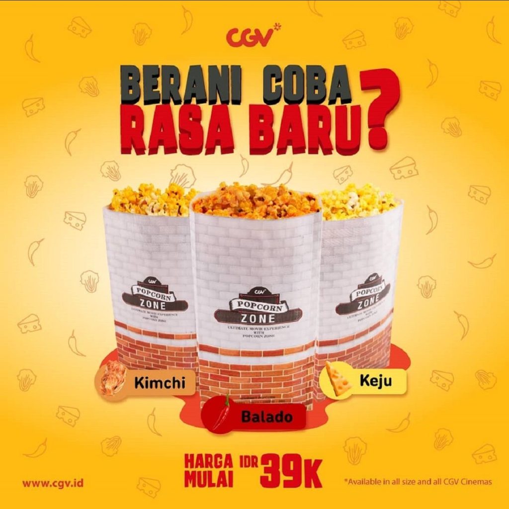 Daftar Menu CGV dan Harga Terbaru 2024. Ada Promo, lo!