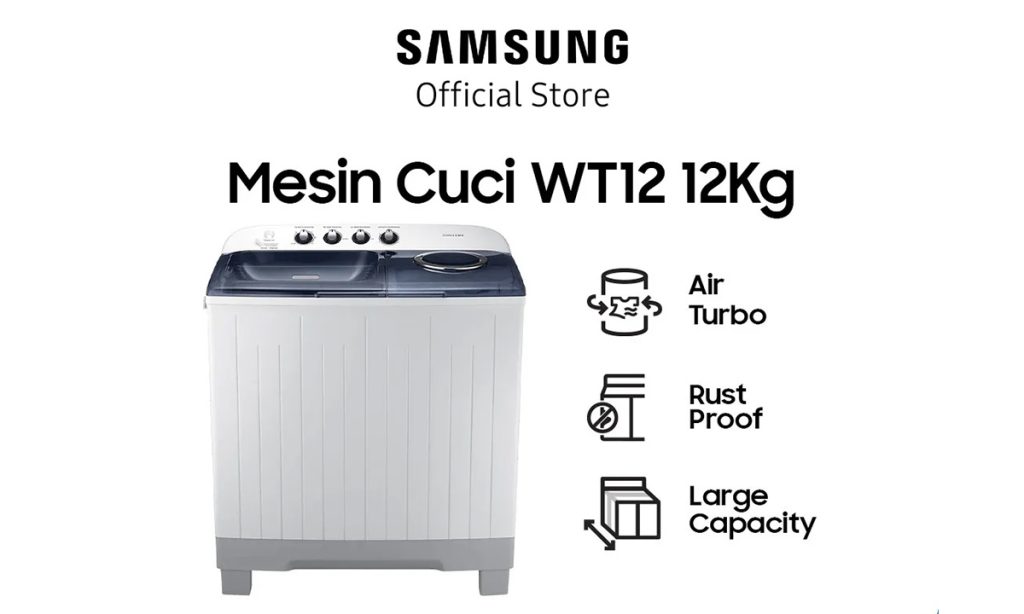 4 Rekomendasi Mesin Cuci Samsung 2 Tabung Terbaik 2023