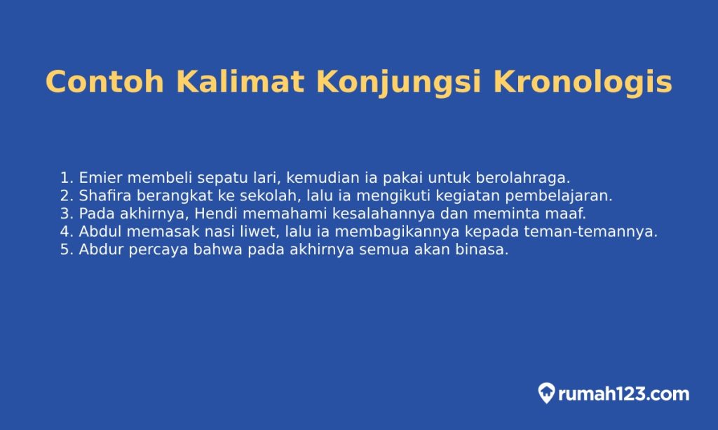 Pengertian dan Contoh Kalimat Konjungsi Kronologis