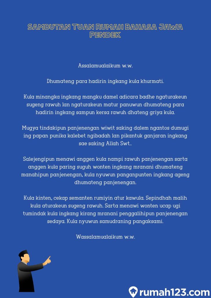 14 Contoh Kata Sambutan Tuan Rumah yang Simpel