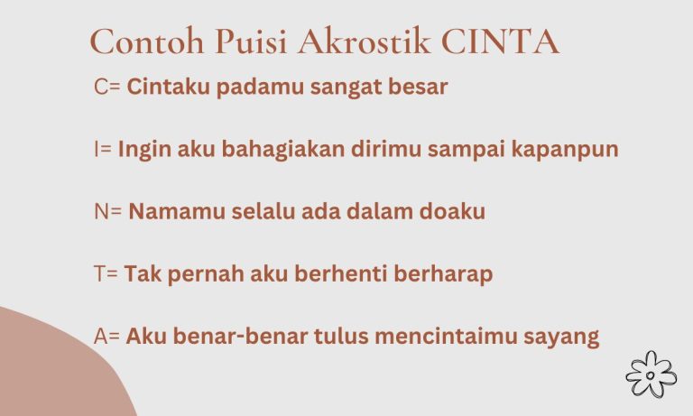 10 Contoh Puisi Akrostik yang Menarik Beserta Cara Membuatnya