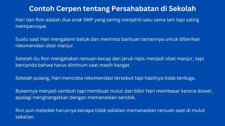 10 Cerpen tentang Persahabatan di Sekolah Penuh Makna
