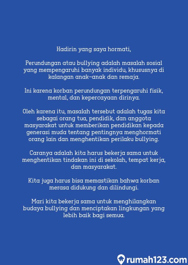 12 Contoh Pidato tentang Bullying Singkat. Penuh Pesan!