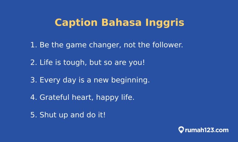 20 Caption Bahasa Inggris dan Artinya, Singkat dan Keren!