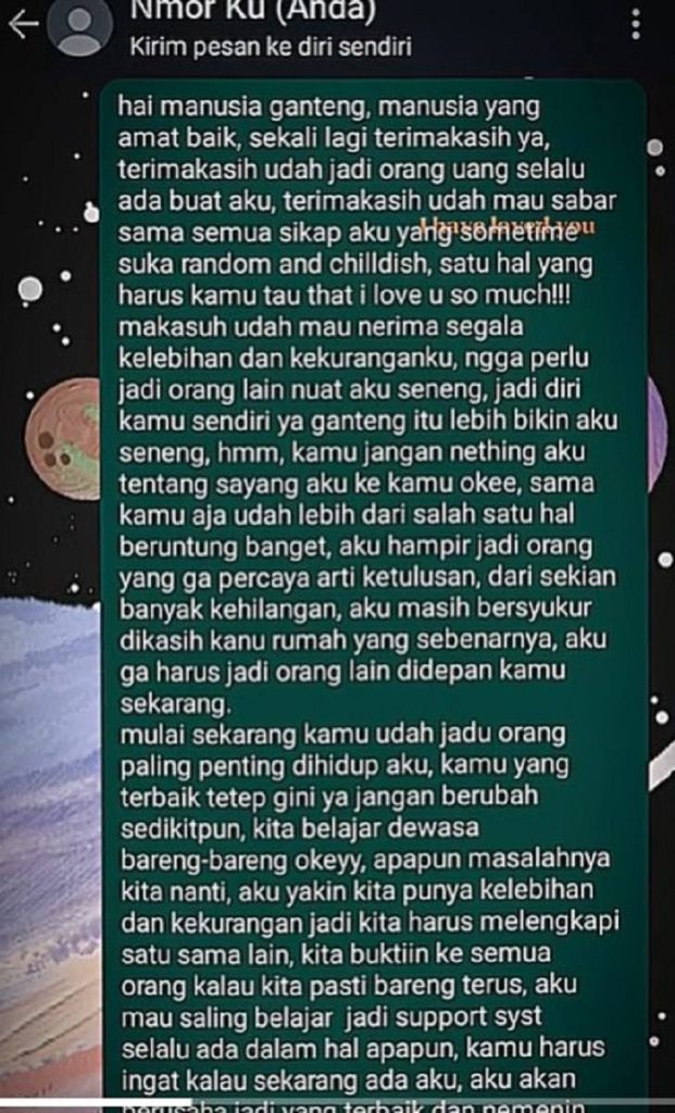 50 Contoh Long Text buat Pacar Beserta Tips Menulisnya
