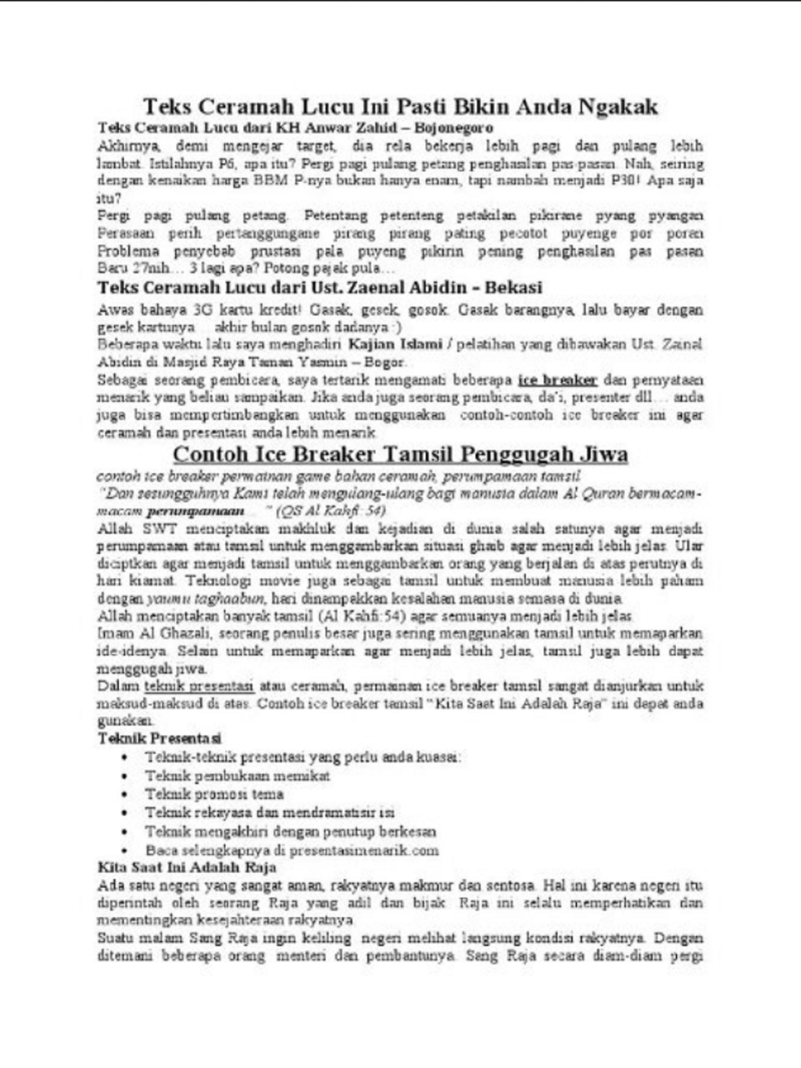 11 Contoh Ceramah Lucu Berbagai Tema yang Menghibur