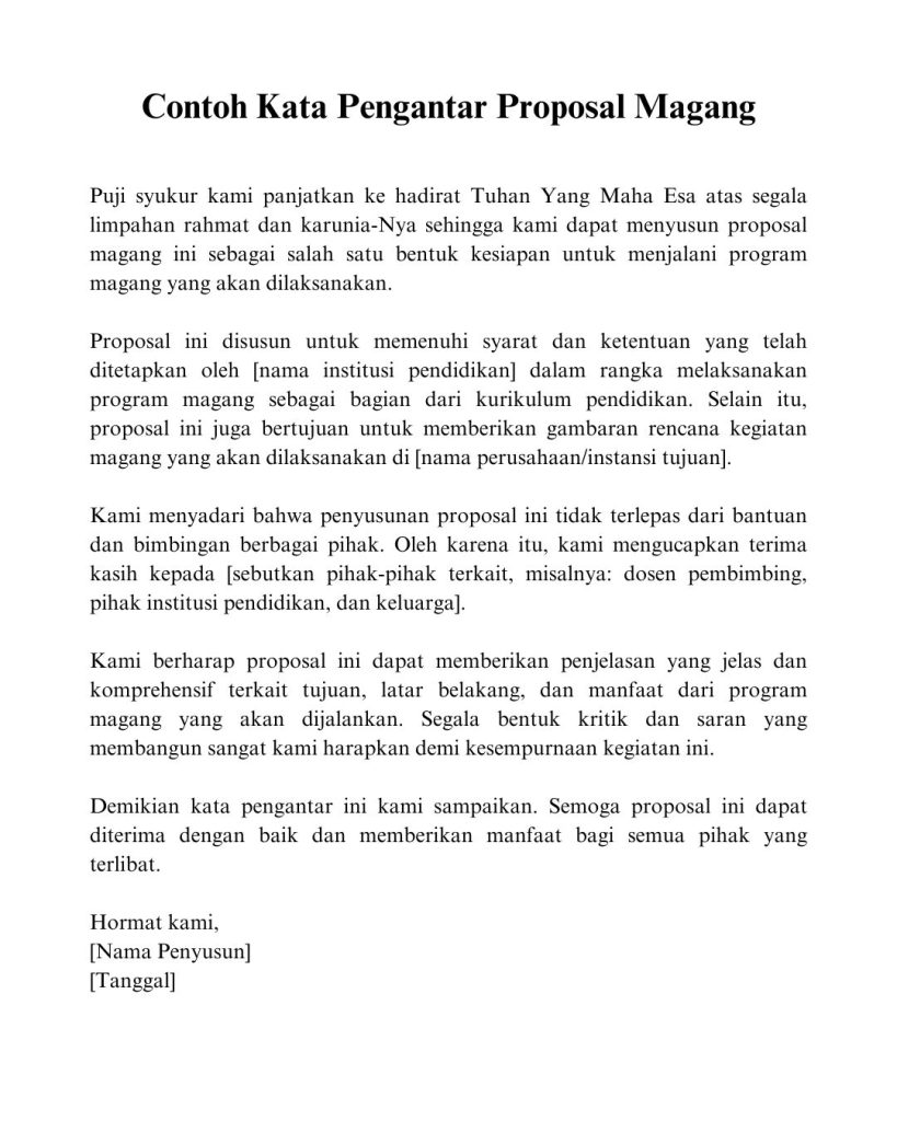 10 Contoh Kata Pengantar Proposal, Buat Penelitian & Kegiatan