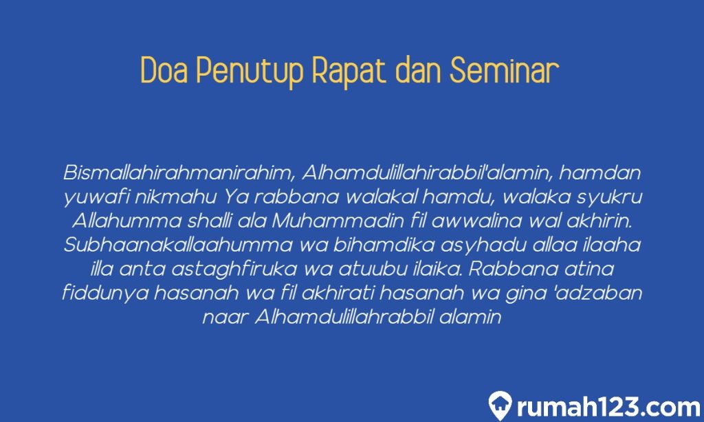 7 Doa Pembuka Acara dan Penutupnya. Disertai Latin, Arab, dan Arti!