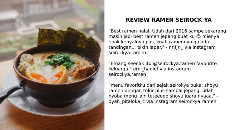 Seirock Ya Menu Disertai Harga 2024, Ada Pilihan Favorit dan Best Seller!