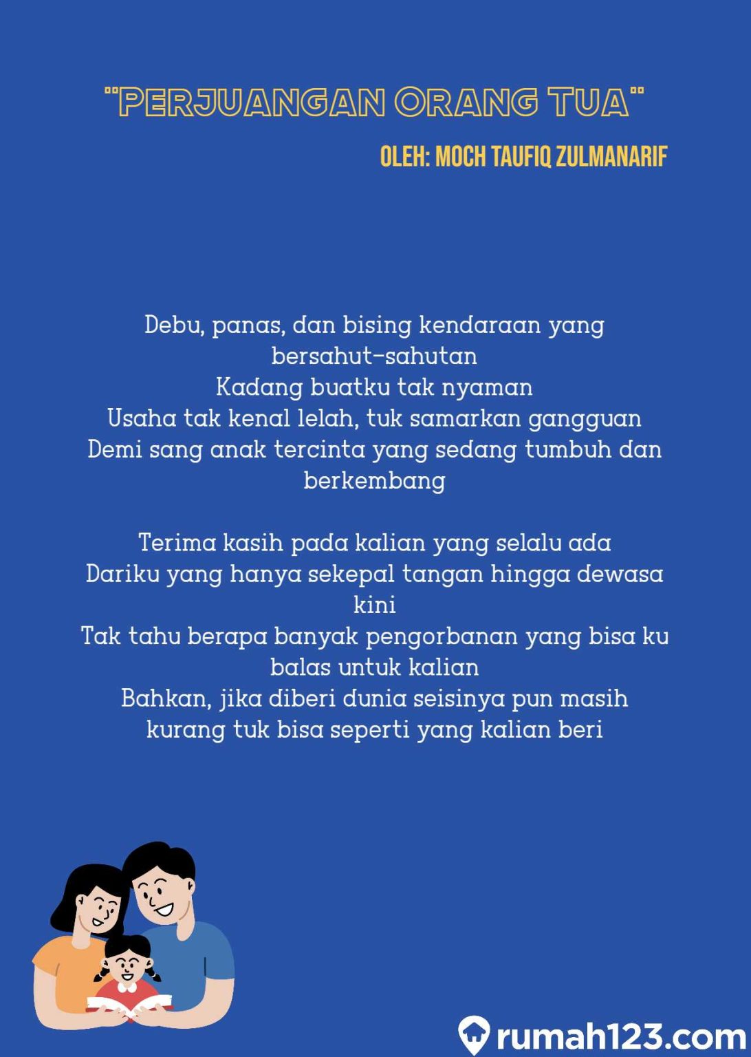 20 Puisi untuk Orang Tua, dari yang Sedih hingga Menyentuh Hati