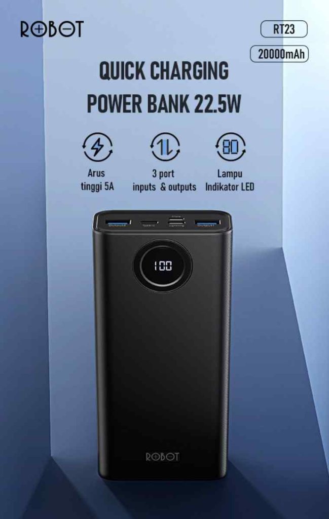 5 Rekomendasi Power Bank Robot Terbaik yang Berkualitas