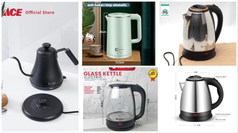 5 Rekomendasi Teko Listrik di Marketplace dengan Watt Kecil