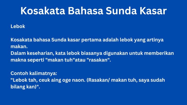 15 Kosakata Bahasa Sunda Kasar dan Artinya yang Wajib Dihindari!