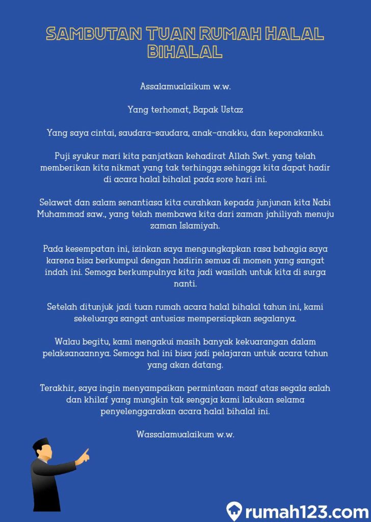 14 Contoh Kata Sambutan Tuan Rumah yang Simpel