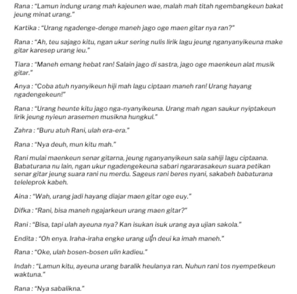 7 Contoh Naskah Drama Sunda Lengkap 2 hingga 6 Orang