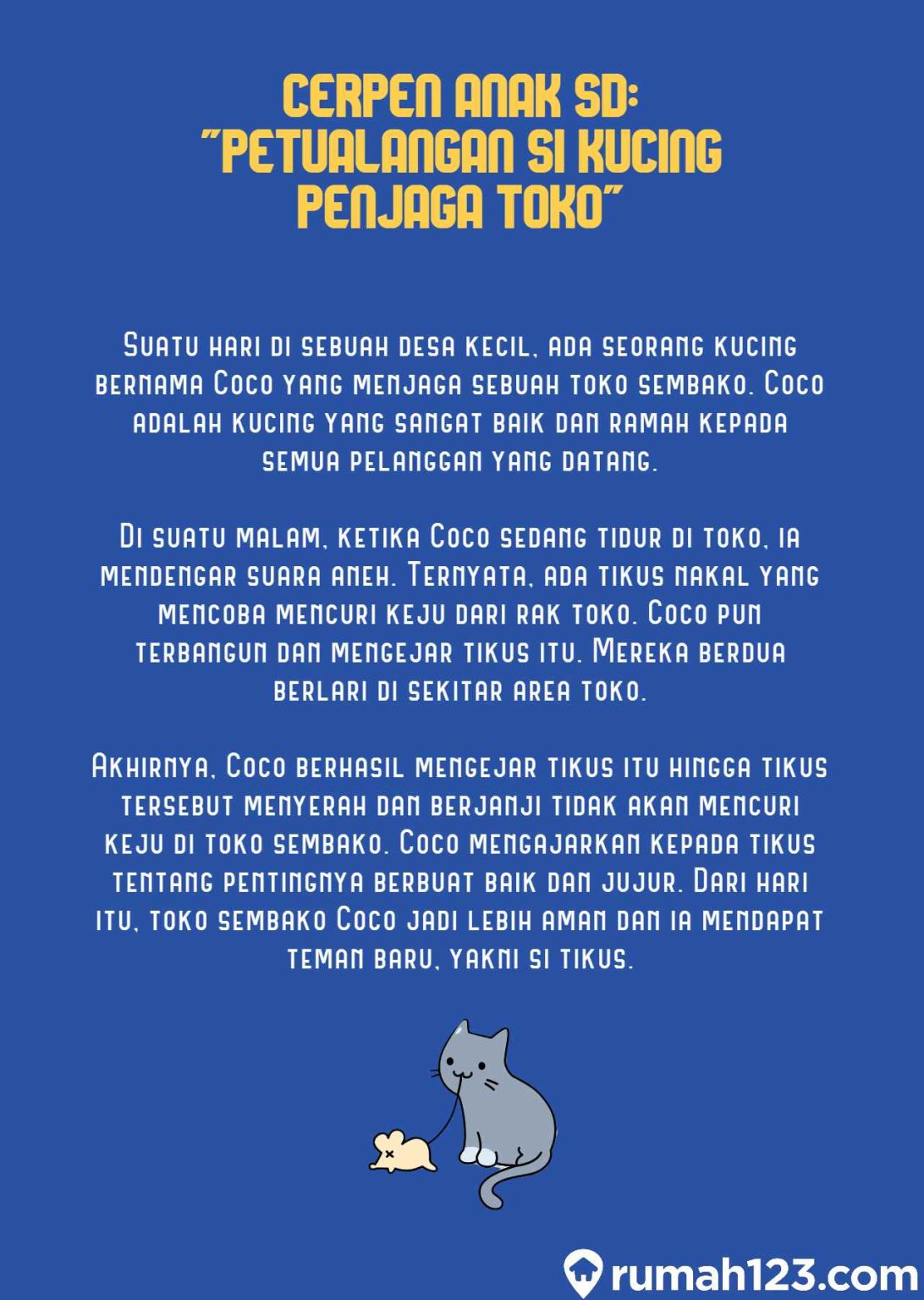 7 Contoh Cerpen Anak SD Singkat serta Pesan Moralnya yang Menarik