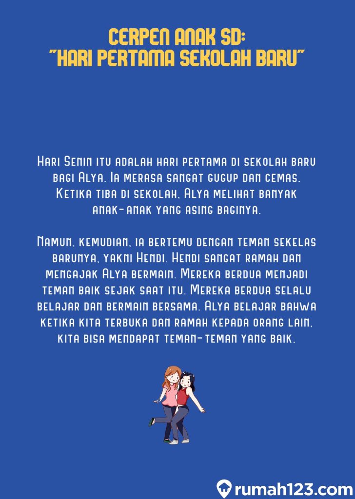 7 Contoh Cerpen Anak SD Singkat serta Pesan Moralnya yang Menarik