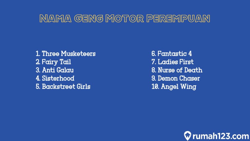 160 Rekomendasi Nama Geng Motor Keren, Aesthetic, dan Tidak Alay