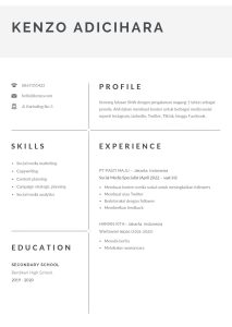 11 Contoh CV Lulusan SMA IPS, IPA, Tanpa Pengalaman Terlengkap