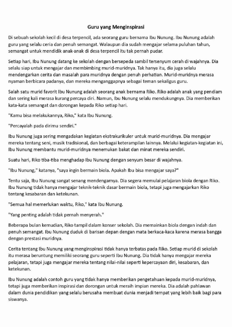 7 Contoh Cerpen tentang Guru Terbaik, Inspiratif dan Singkat