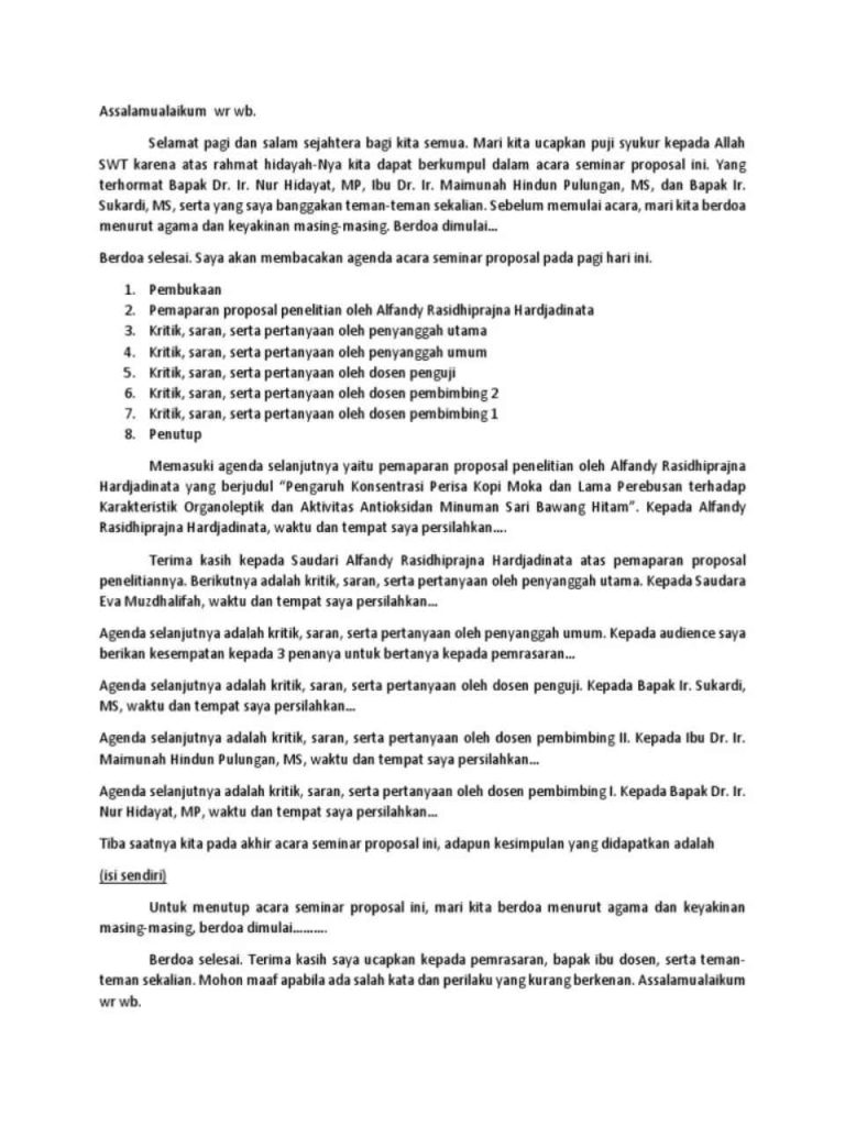 7 Contoh Teks Moderator Seminar Proposal yang Efektif dan Menarik