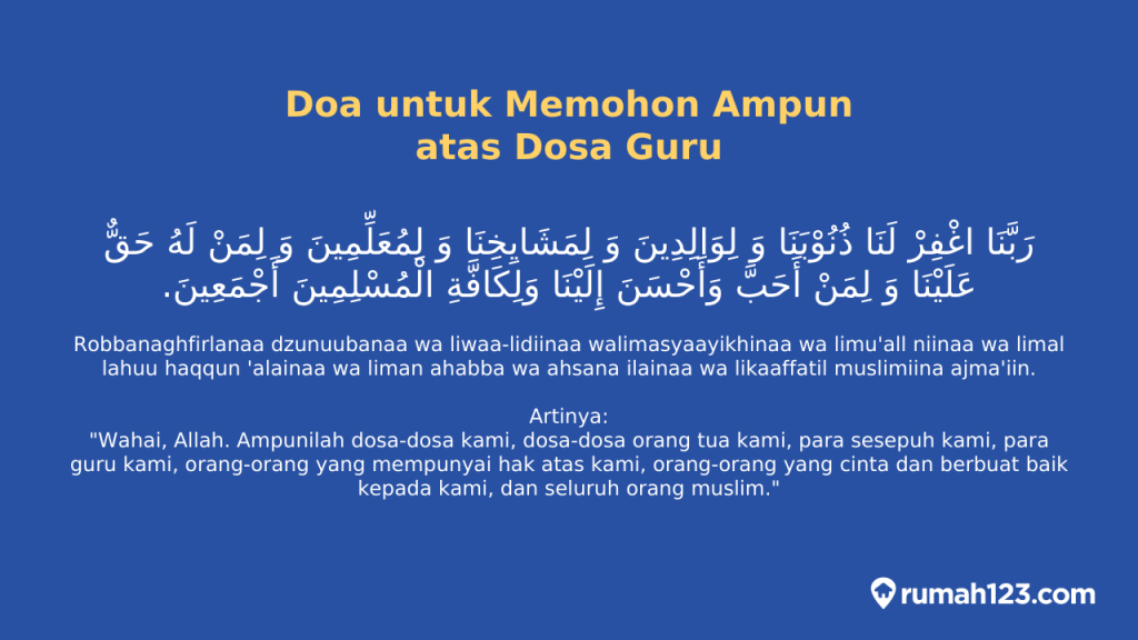 4 Bacaan Doa untuk Guru Tulisan Arab, Latin, dan Artinya