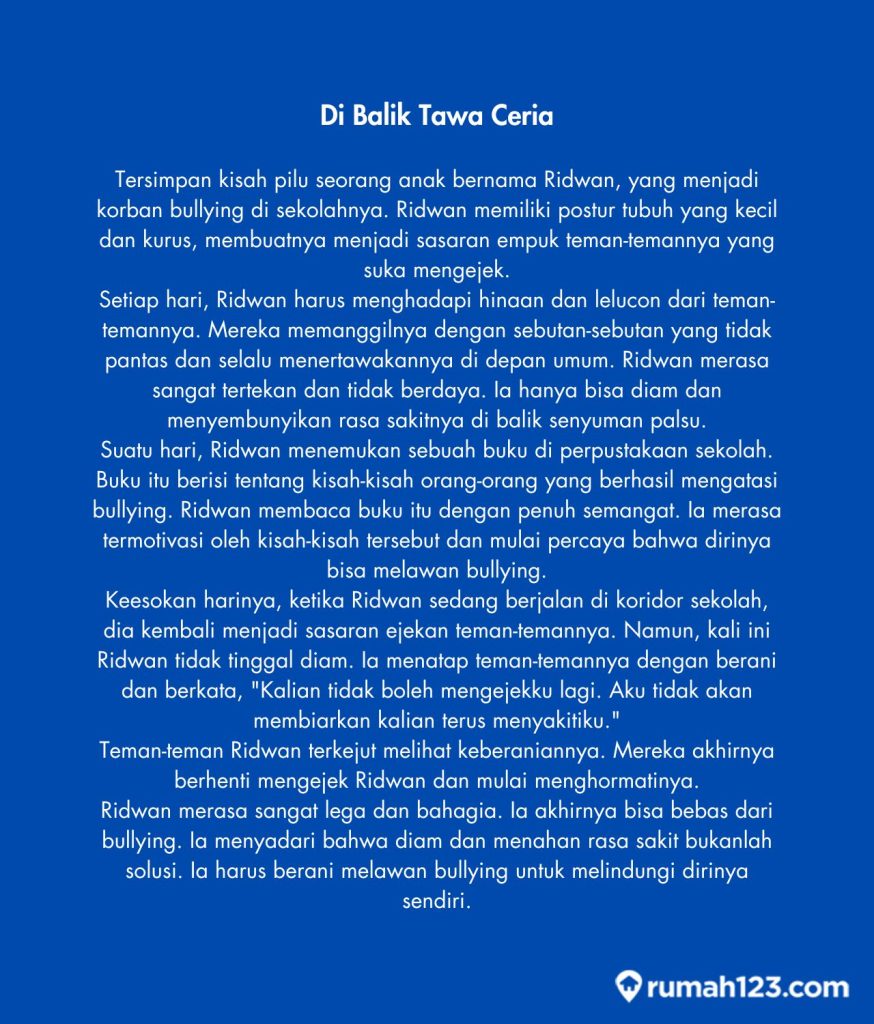 7 Contoh Cerpen Bullying Singkat di Sekolah untuk Pembelajaran