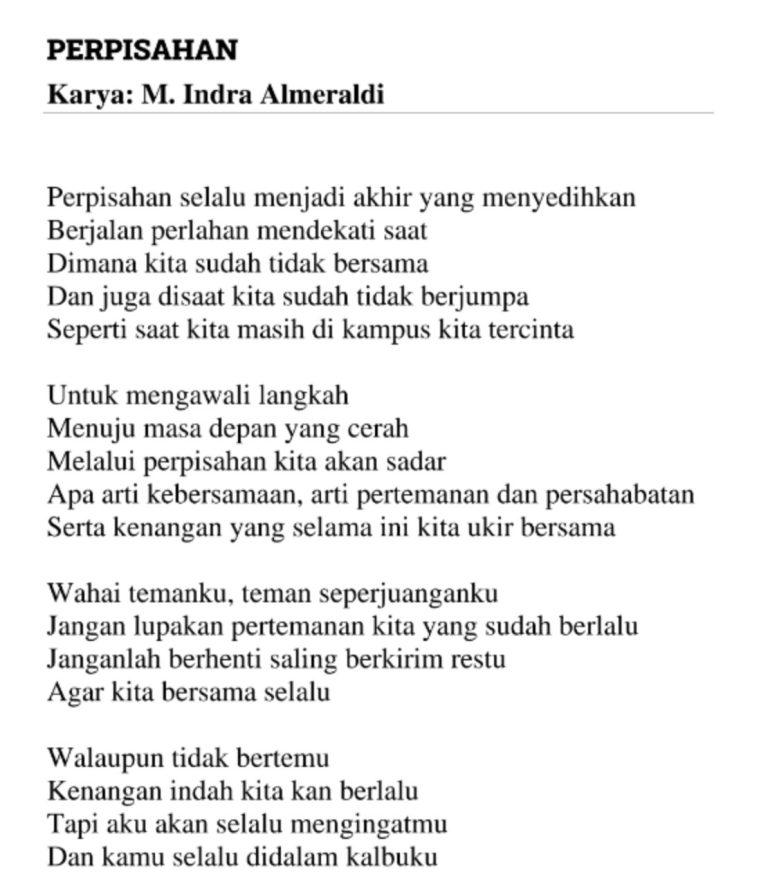 13 Puisi tentang Perpisahan yang Menyentuh Hati