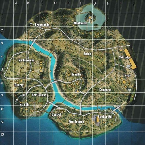 Daftar Map Free Fire FF Dilengkapi Lokasi & Luasnya