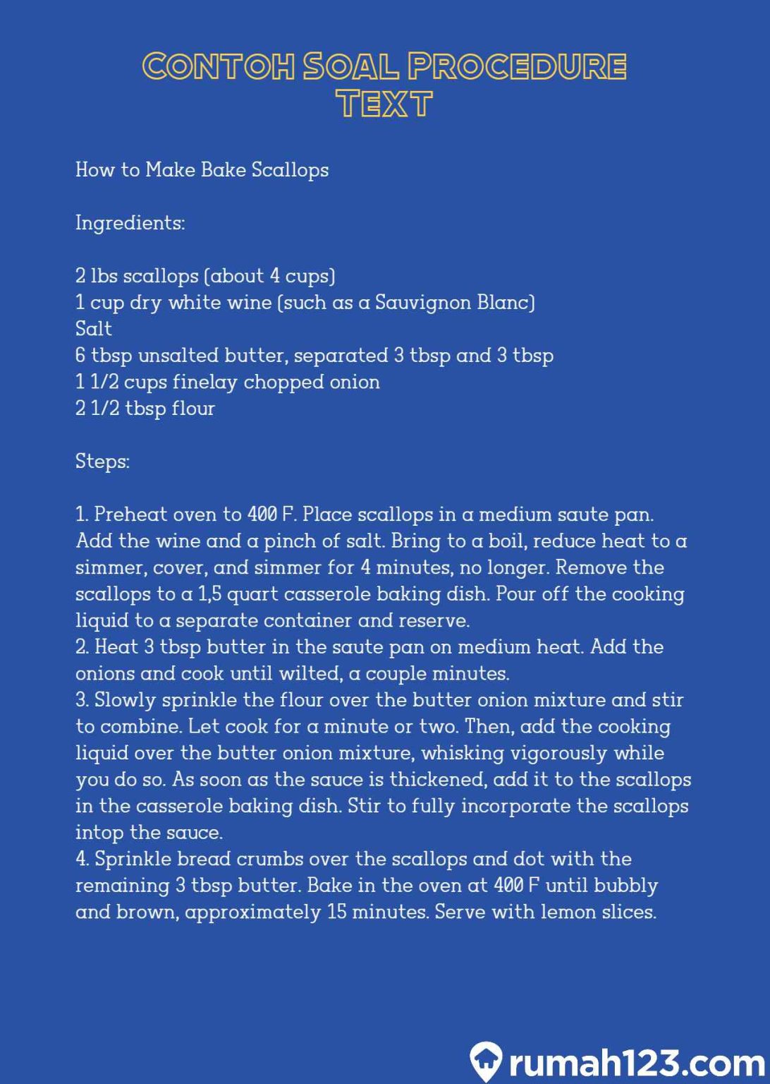 23 Contoh Soal Procedure Text Pilihan Ganda dan Jawabannya Lengkap