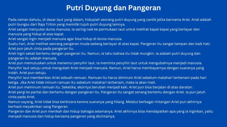 4 Cerita Dongeng Putri Cantik dan Pangeran Baik Hati