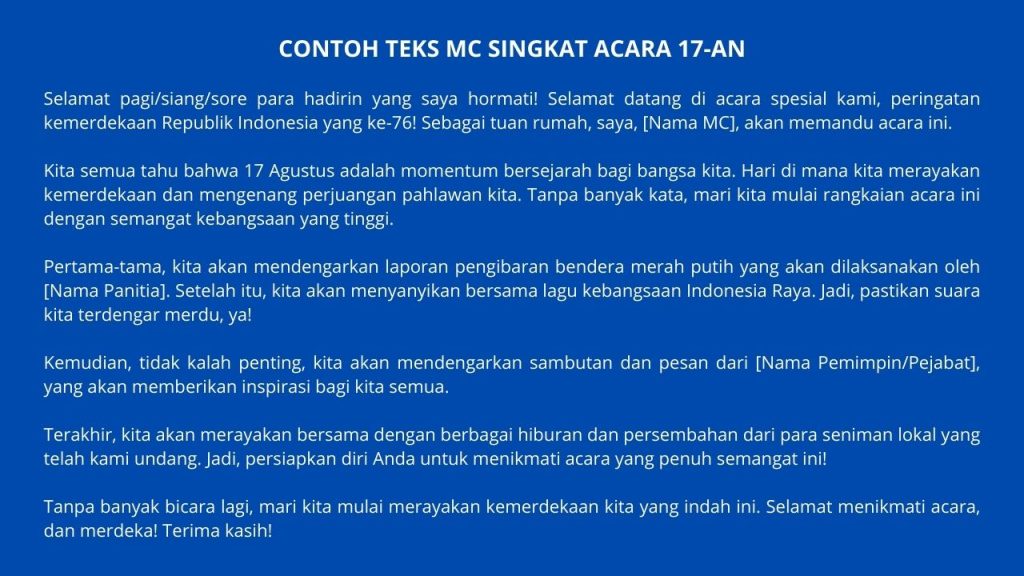 12 Contoh Teks MC Singkat untuk Berbagai Acara