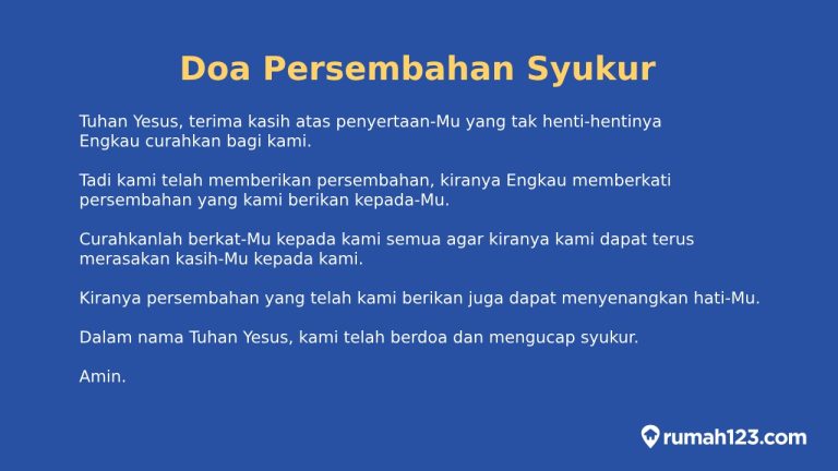 10 Doa Persembahan Kristen Singkat untuk Sampaikan Rasa Syukur