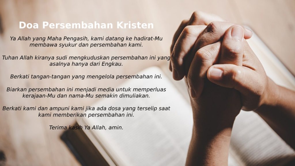 10 Doa Persembahan Kristen Singkat untuk Sampaikan Rasa Syukur