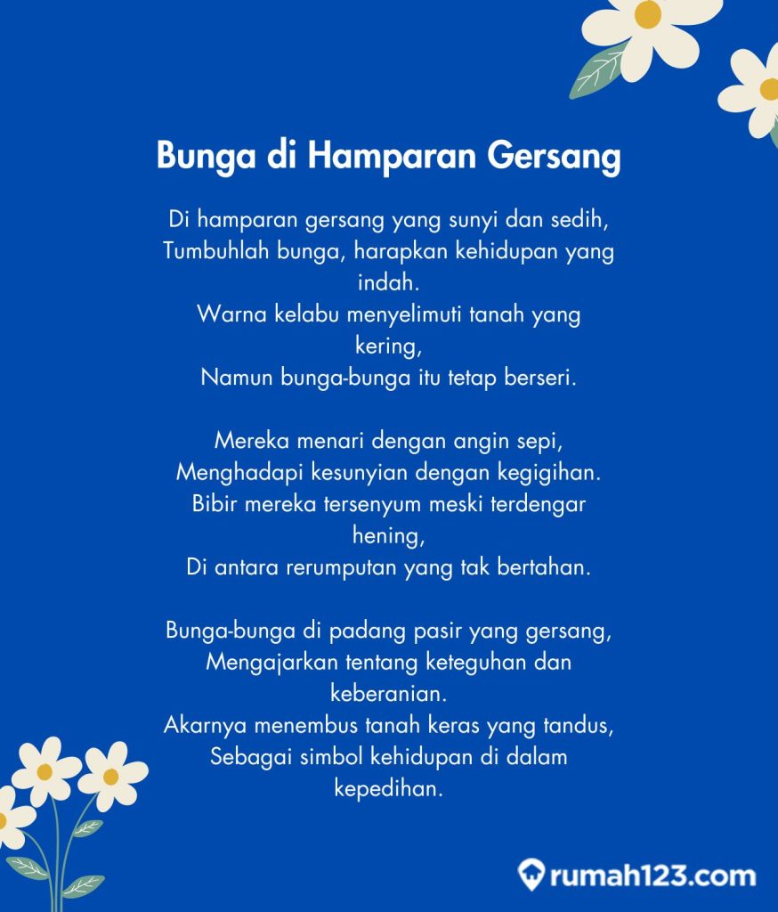 7 Puisi Tentang Bunga Yang Indah Singkat Tapi Menyentuh Hati