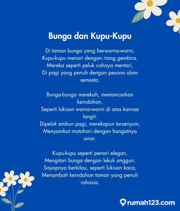 7 Puisi Tentang Bunga Yang Indah Singkat Tapi Menyentuh Hati