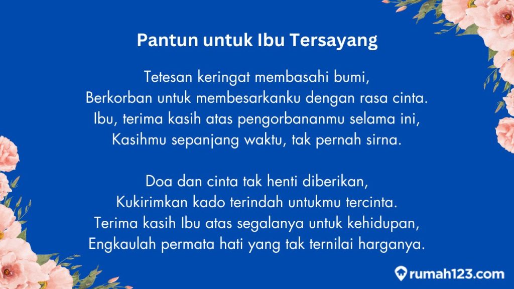 30 Contoh Pantun untuk Ibu Tersayang yang Indah dan Bermakna