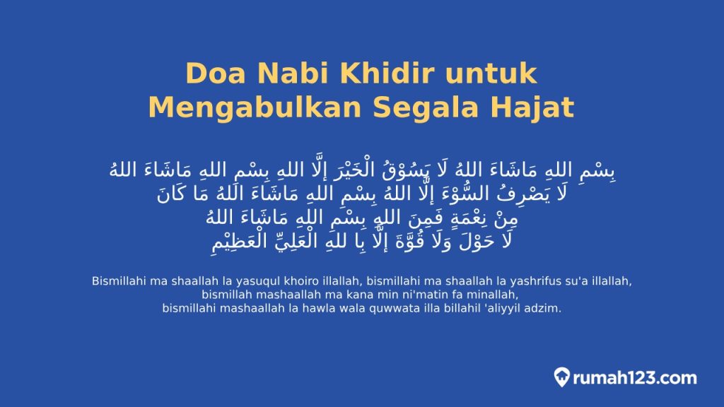 Doa Nabi Khidir untuk Mengabulkan Segala Hajat