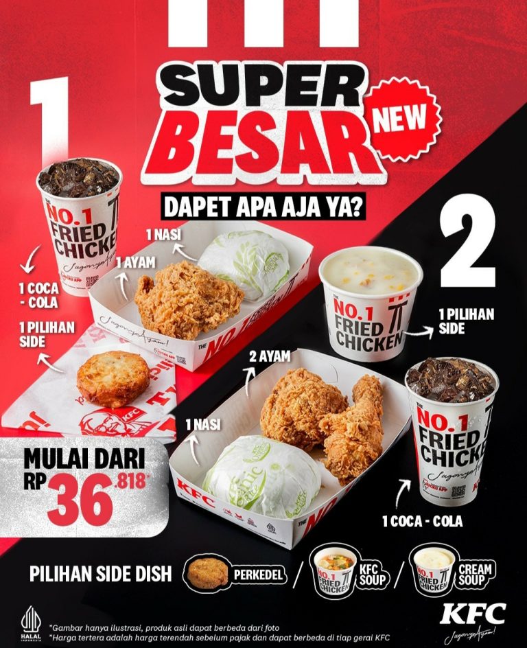 Daftar Menu KFC 2024 dan Harga Terbaru. Disertai Informasi Promo!