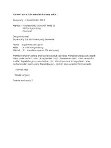 7 Contoh Surat Izin Sekolah karena Sakit untuk Siswa SD, SMP & SMA