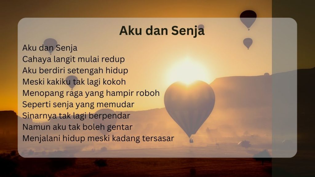 10 Contoh Puisi Senja yang Indah dan Menggugah Hati