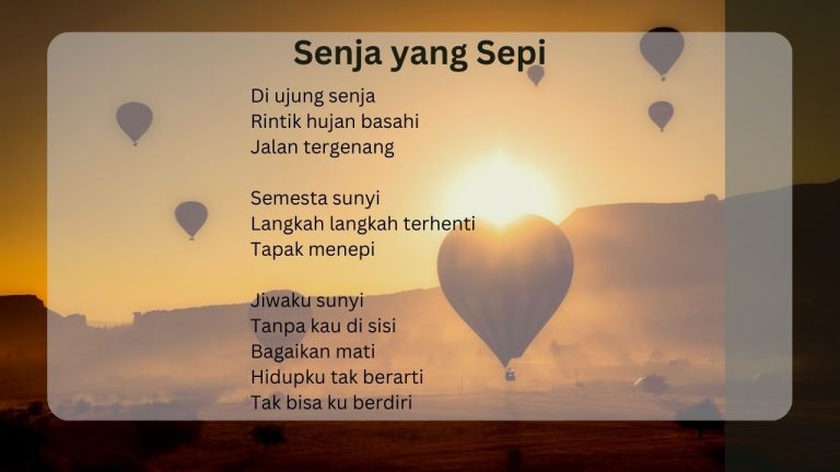 10 Contoh Puisi Senja yang Indah dan Menggugah Hati