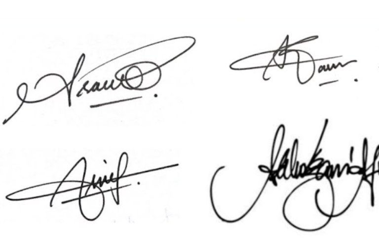 Contoh Tanda Tangan yang Simple dan Aesthetic. Unik!